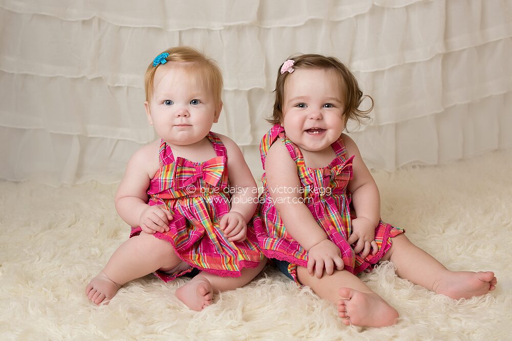 Anna & Aubrey 1 year | Springfield IL Twin Photographer » Springfield ...